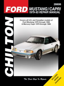 chilton total car care ford mustang 1979-1993 & mercury capri 1979-1986 repair manual (hayne's automotive repair manual)