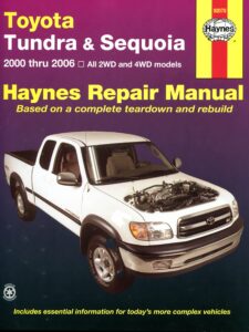 toyota tundra 2wd,4wd (00-06), sequoia (01-07) haynes repair manual (paperback)