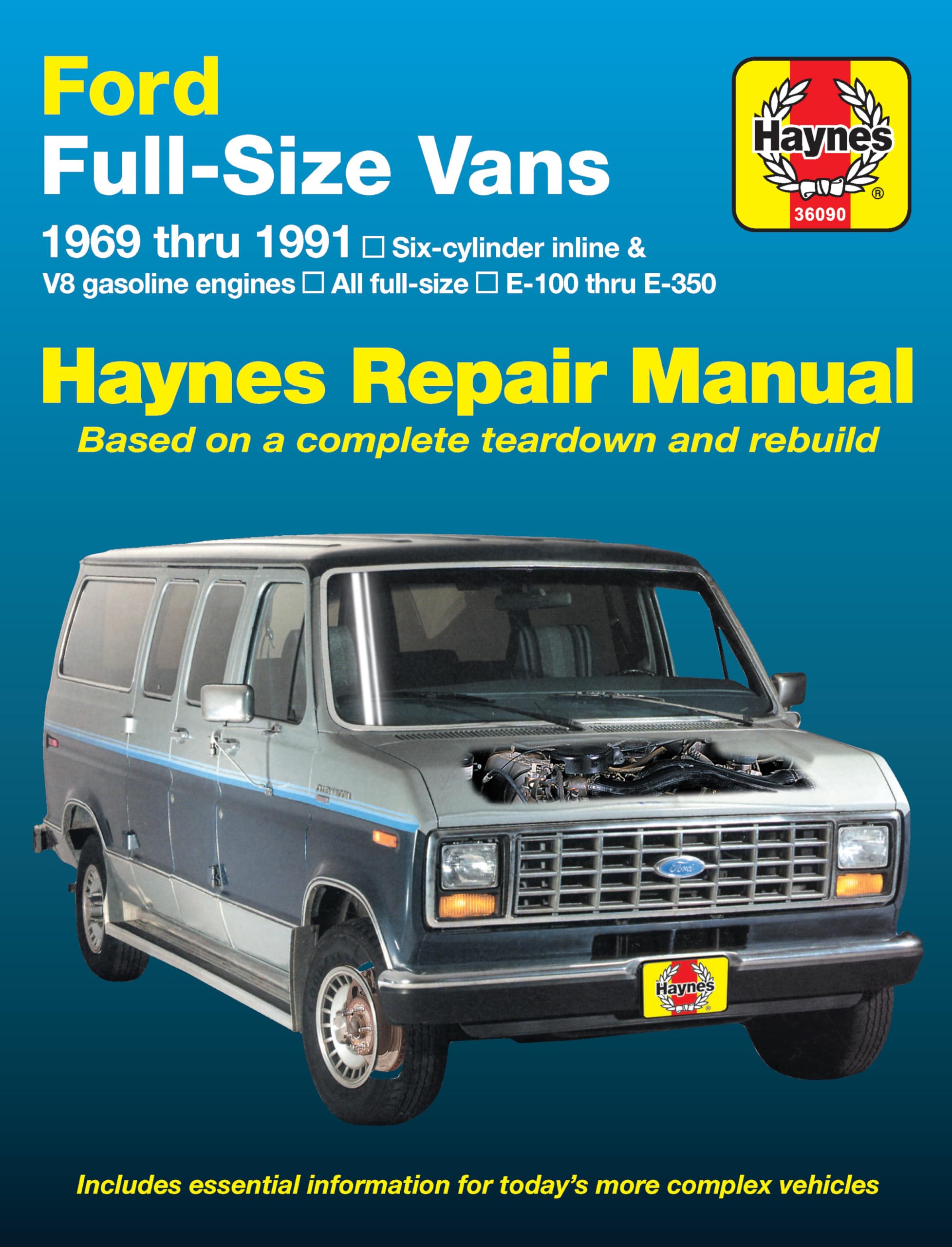 Ford Full-size Econoline E-100 thru E-350 Gas Engine Vans (69-91) Haynes Repair Manual (Does not include information specific to diesel engines. ... exclusion noted) (Haynes Repair Manuals)