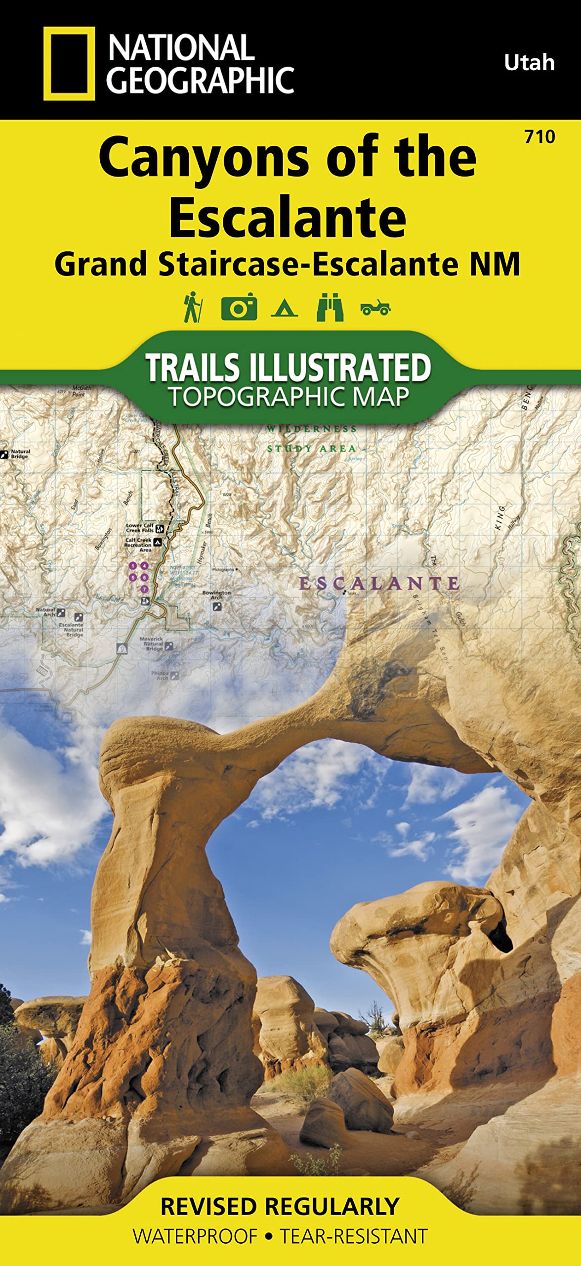 Canyons of the Escalante Map [Grand Staircase-Escalante National Monument] (National Geographic Trails Illustrated Map, 710)