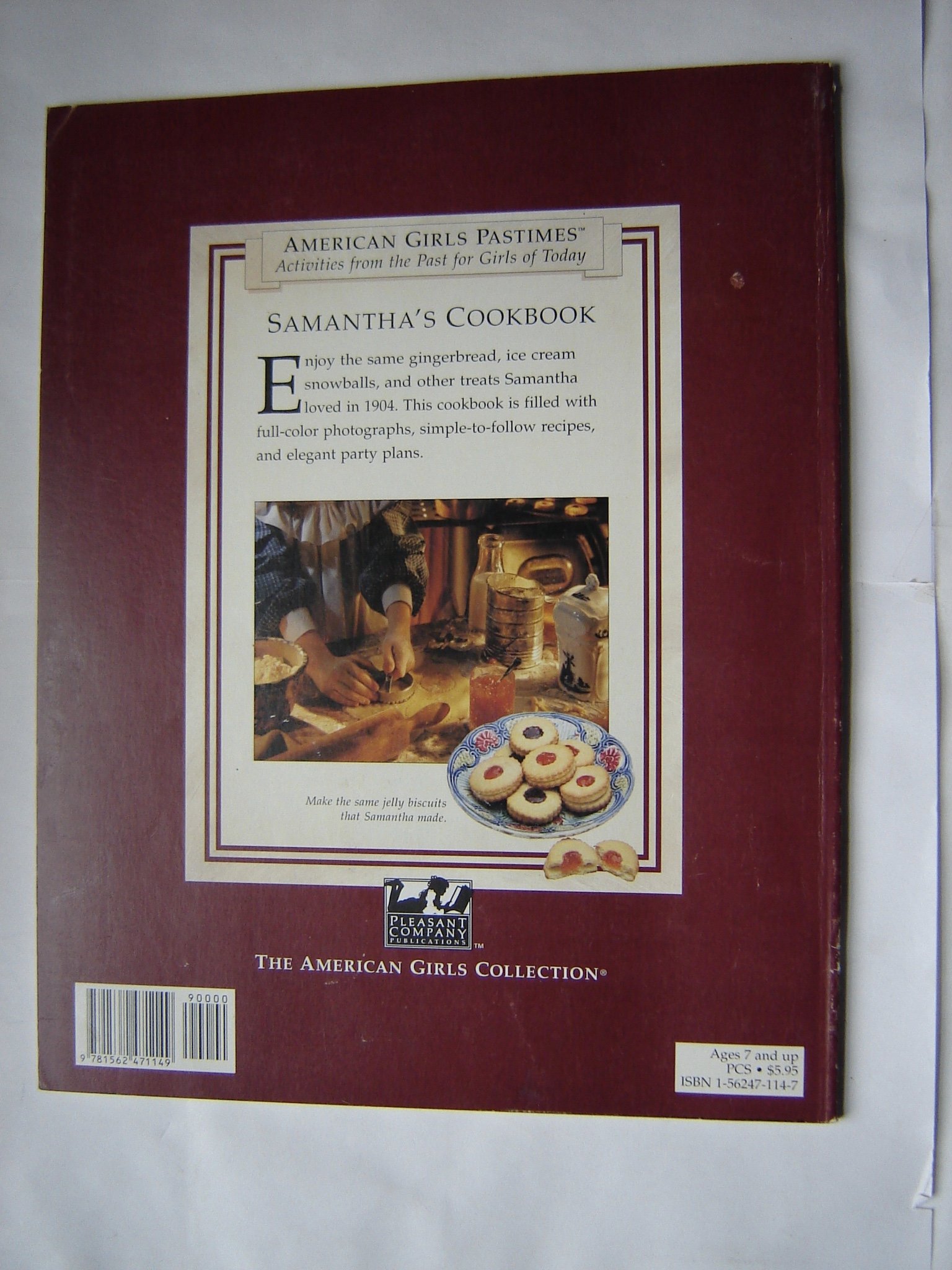 Samantha's Cookbook: A Peek at Dining in the Past With Meals You Can Cook Today (American Girl Collection)