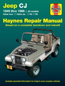 jeep cj, scrambler, renegade. laredo & golden eagle (49-86) haynes repair manual [paperback] larry warren and john h. haynes