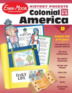 history pockets: colonial america, grades 4-6+