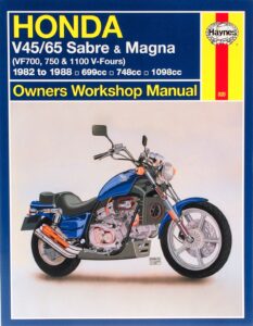 honda v45/65 sabre & magna (82 - 88) haynes repair manual