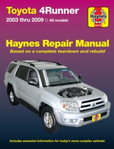 haynes manuals n. america, inc. toyota 4runner, 2003 - 2009 (haynes repair manual)