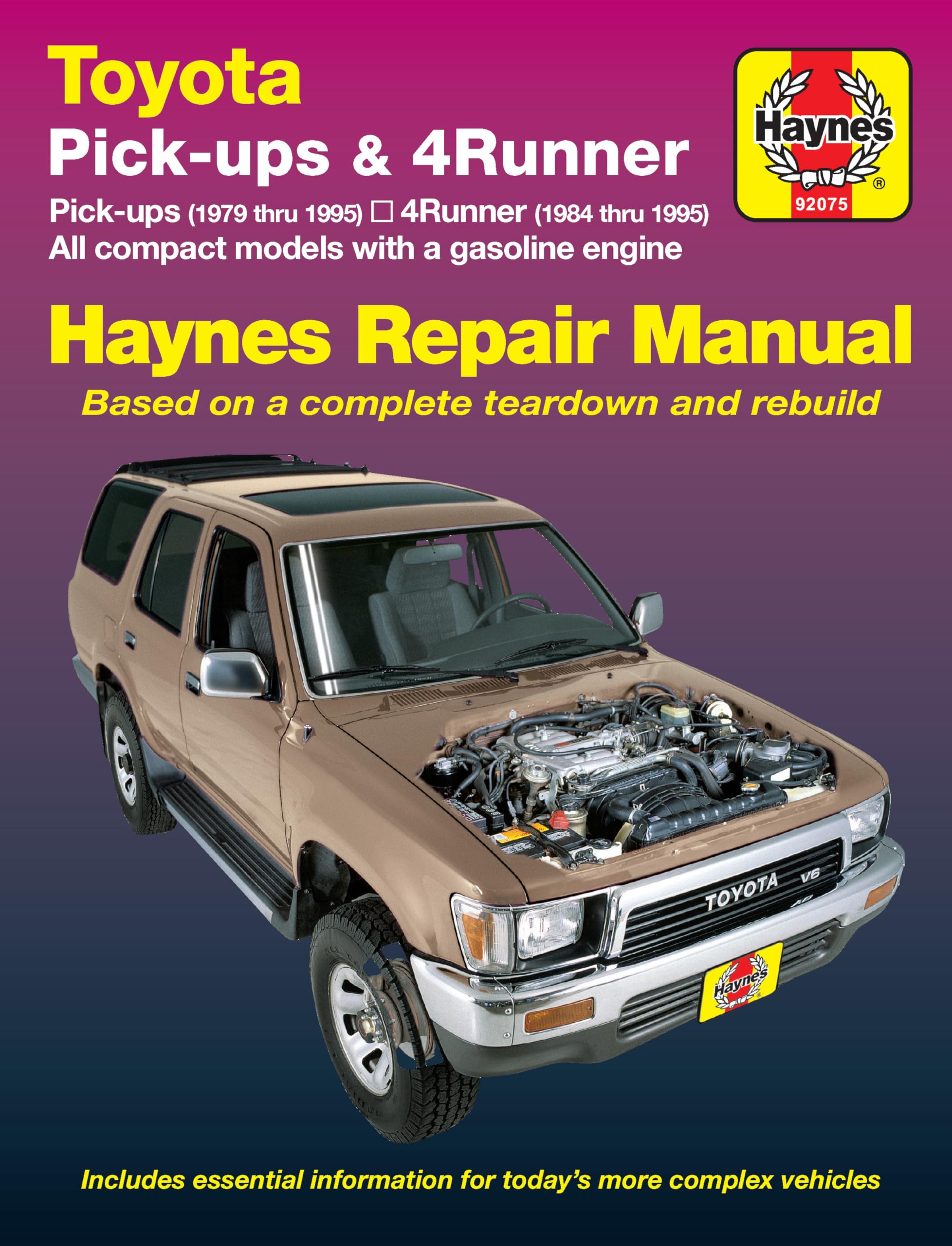 Toyota Pick-ups (79-95), 4Runner (84-95) & SR5 Pick-up (79-95) Haynes Repair Manual (Does not include information specific to diesel engines, T100 or Tacoma information) (Haynes Manuals)