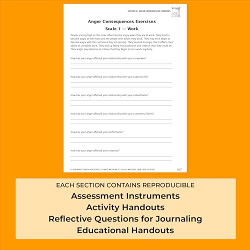 The Anger & Aggression Workbook - Reproducible Self-Assessments, Exercises & Educational Handouts (Mental Health & Life Skills Workbook Series)