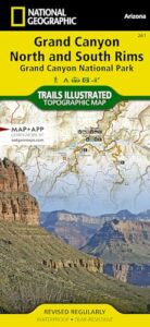 grand canyon, north and south rims [grand canyon national park] (national geographic trails illustrated map)