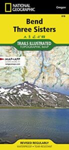 bend, three sisters map (national geographic trails illustrated map, 818)