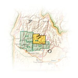 Sawtooth National Recreation Area Map (National Geographic Trails Illustrated Map, 870)