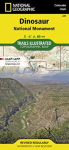 dinosaur national monument map (national geographic trails illustrated map, 220)