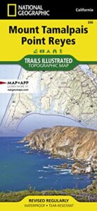 mount tamalpais, point reyes map (national geographic trails illustrated map, 266)