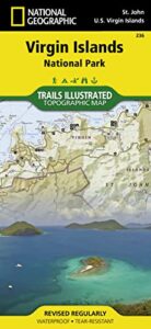 virgin islands national park map (national geographic trails illustrated map, 236)