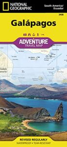 galapagos map (national geographic adventure map, 3408)