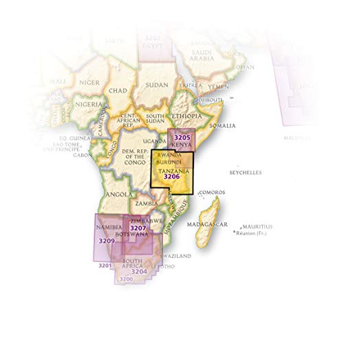 Tanzania, Rwanda, and Burundi Map (National Geographic Adventure Map, 3206)