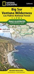 big sur, ventana wilderness map [los padres national forest] (national geographic trails illustrated map, 814)