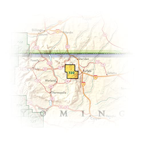 Cloud Peak Wilderness Map (National Geographic Trails Illustrated Map, 720)