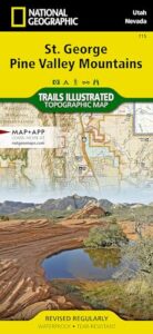 st george, pine valley mountain map (national geographic trails illustrated map, 715)