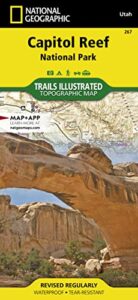 capitol reef national park map (national geographic trails illustrated map, 267)