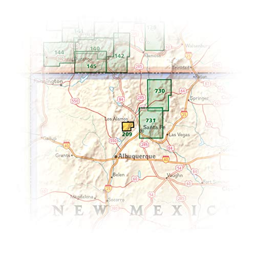 Bandelier National Monument Map (National Geographic Trails Illustrated Map, 209)