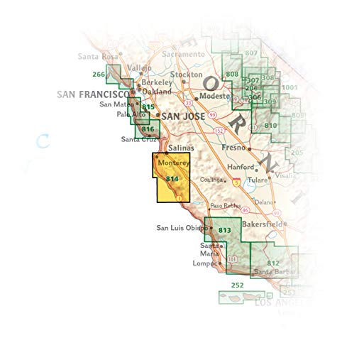 Big Sur, Ventana Wilderness Map [Los Padres National Forest] (National Geographic Trails Illustrated Map, 814)