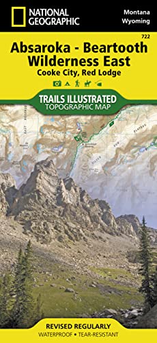 Absaroka-Beartooth Wilderness East Map [Cooke City, Red Lodge] (National Geographic Trails Illustrated Map, 722)