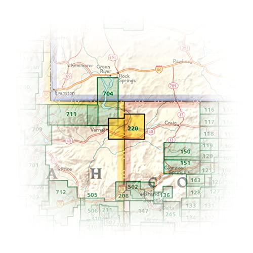 Dinosaur National Monument Map (National Geographic Trails Illustrated Map, 220)