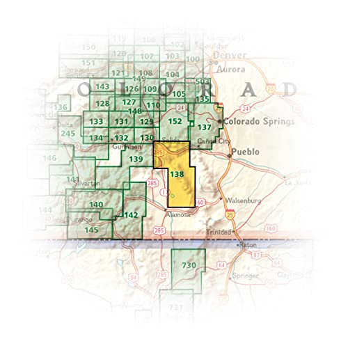 Sangre de Cristo Mountains [Great Sand Dunes National Park and Preserve] (National Geographic Trails Illustrated Map)