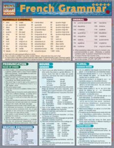 french grammar: a quickstudy laminated reference guide