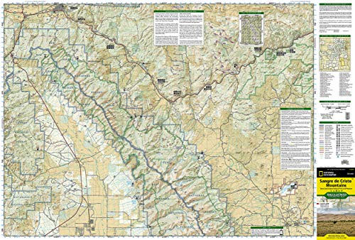 Sangre de Cristo Mountains [Great Sand Dunes National Park and Preserve] (National Geographic Trails Illustrated Map)