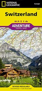 switzerland map (national geographic adventure map, 3320)