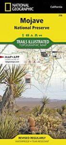 mojave national preserve map (national geographic trails illustrated map, 256)