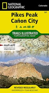 pikes peak, cañon city map (national geographic trails illustrated map, 137)