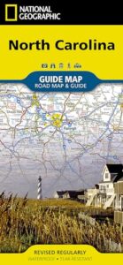 north carolina map (national geographic guide map)