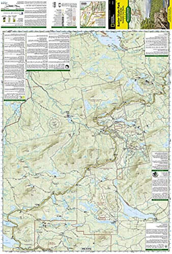 Baxter State Park Map [Mount Katahdin, Katahdin Iron Works] (National Geographic Trails Illustrated Map, 754)