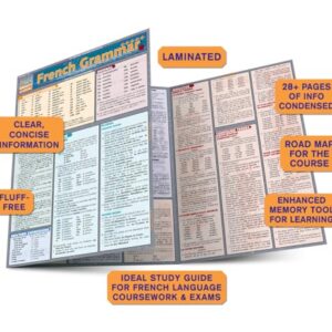 French Grammar: a QuickStudy Laminated Reference Guide