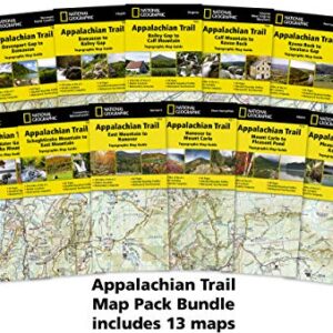 Appalachian Trail (National Geographic Trails Illustrated Map) - 13 Map Bundle