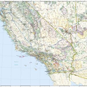 United States, California and Nevada Map (National Geographic Adventure Map, 3119)