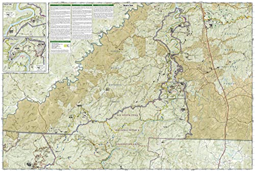 Big South Fork National River and Recreation Area Map (National Geographic Trails Illustrated Map, 241)