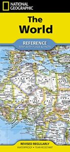 national geographic world map (folded with flags and facts) (national geographic reference map)