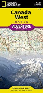 canada west map (national geographic adventure map, 3113)