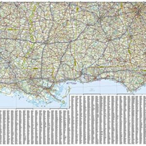 United States, Southeastern Plains and Gulf Coast Map (National Geographic Adventure Map, 3125)