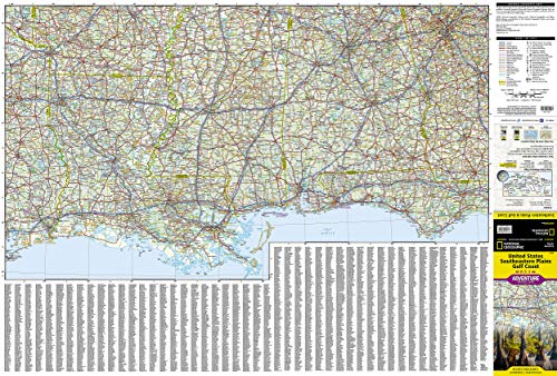 United States, Southeastern Plains and Gulf Coast Map (National Geographic Adventure Map, 3125)