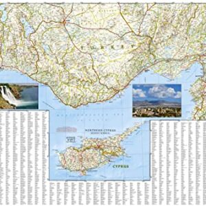 Türkiye (Turkey): Mediterranean Coast Map (National Geographic Adventure Map, 3019)