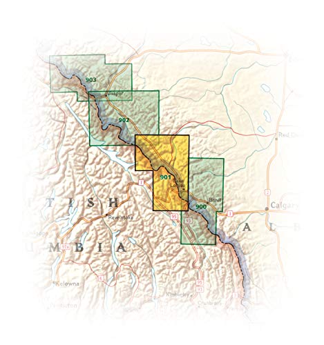 Banff North Map [Banff and Yoho National Parks] (National Geographic Trails Illustrated Map, 901)