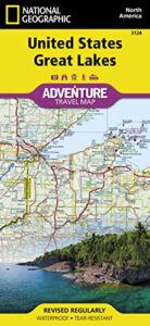 united states, great lakes map (national geographic adventure map, 3124)