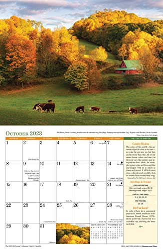 The 2023 Old Farmer’s Almanac Country Calendar