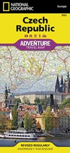 czechia (czech republic) map (national geographic adventure map, 3322)