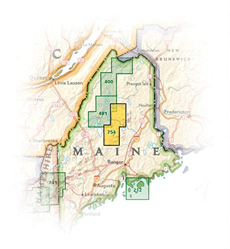 Baxter State Park Map [Mount Katahdin, Katahdin Iron Works] (National Geographic Trails Illustrated Map, 754)