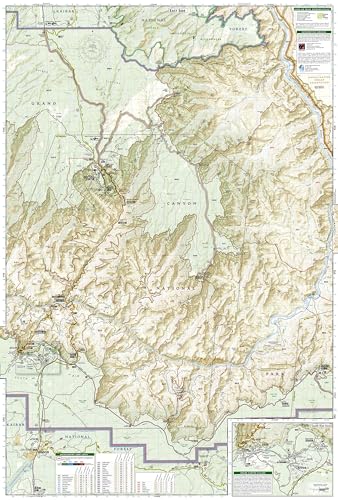 Grand Canyon, North and South Rims [Grand Canyon National Park] (National Geographic Trails Illustrated Map)